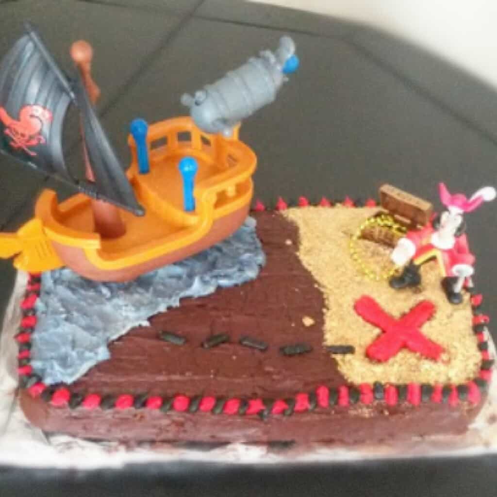 Easy Pirate Birthday Cake