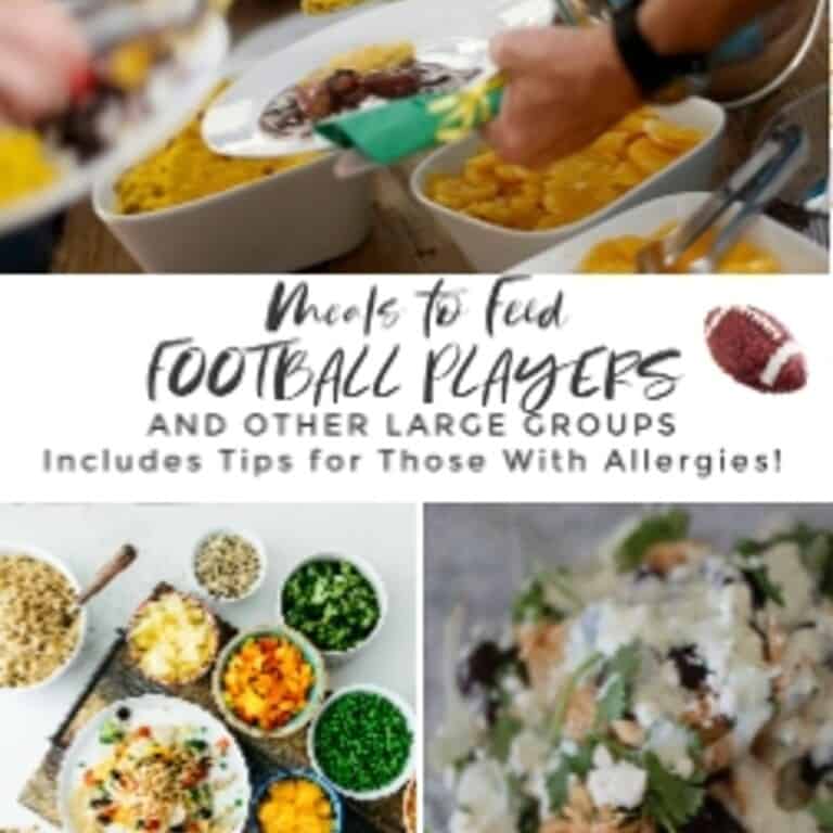 Meals to Feed Football Players And Other Large Crowds - Burnt Apple