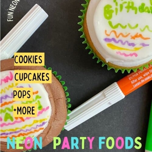 Neon Themed Party Foods - Burnt Apple