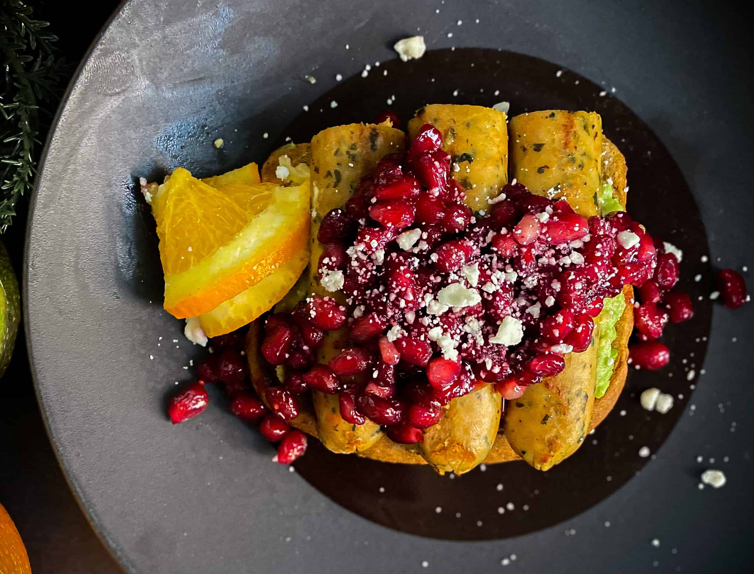 Pomegranate Orange Breakfast - Burnt Apple