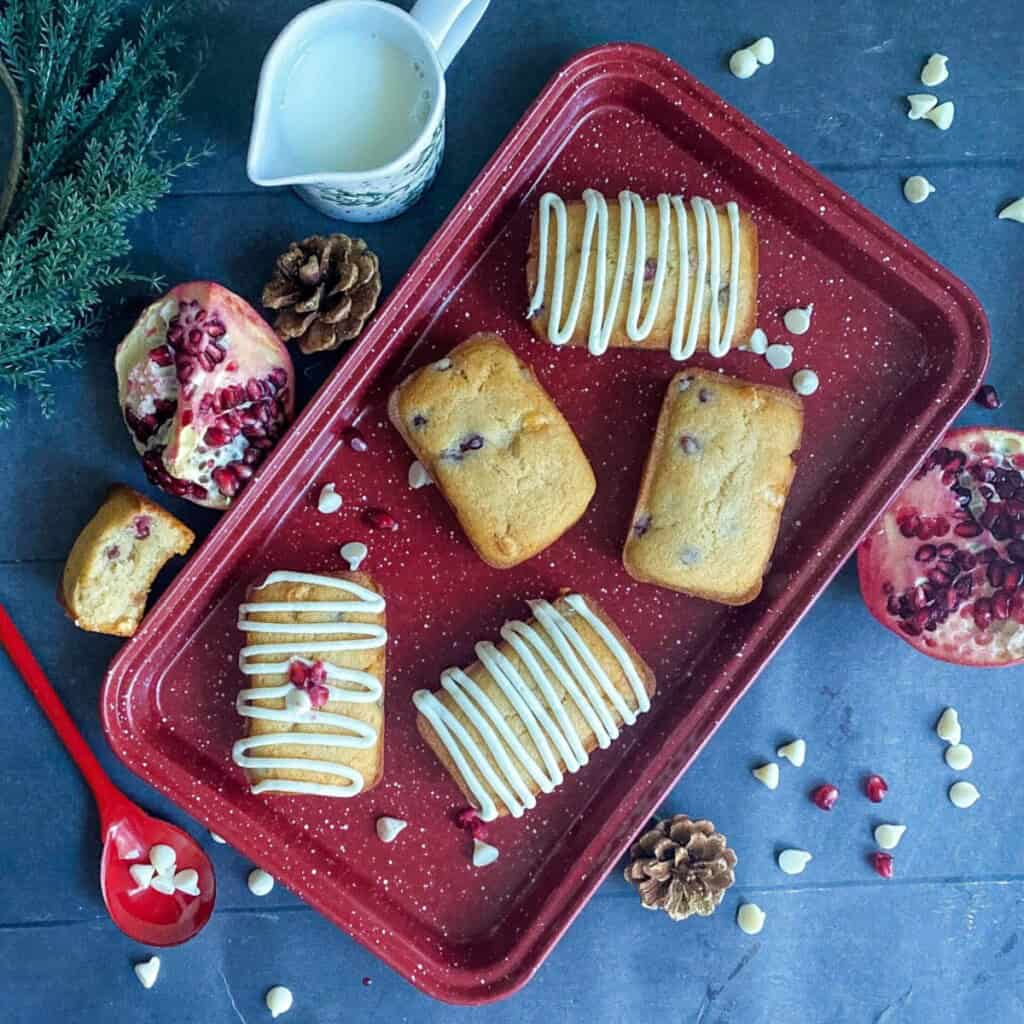 5 Ingredient Pomegranate Chocolate Bread