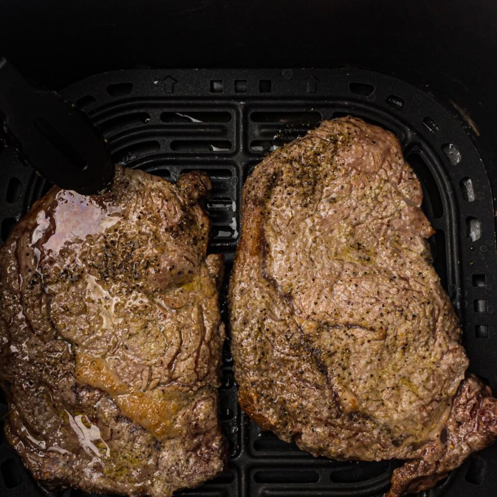 5 Ingredient Air Fryer Ribeye Steak - Burnt Apple