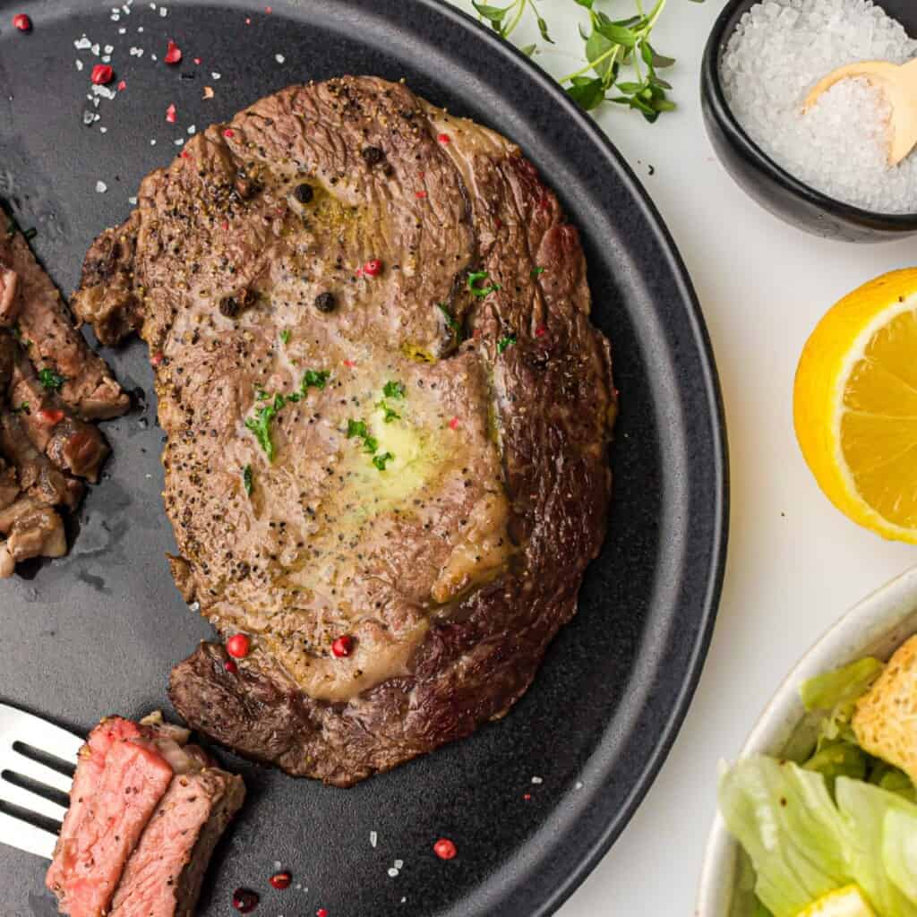 5 Ingredient Air Fryer Ribeye Steak - Burnt Apple